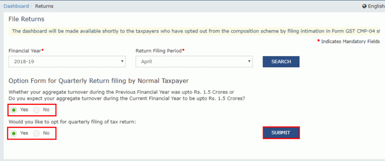 How to change monthly return to quarterly return in GST - Learn by Quicko