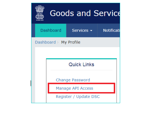 Manage API Access on GST Portal - Learn by Quicko