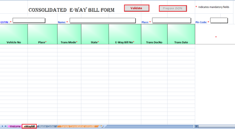 e-Way Bill Portal : Bulk Generate Consolidated EWB - Learn by Quicko