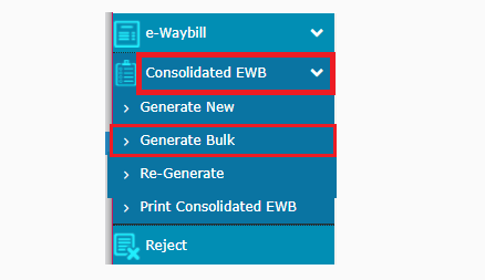 e-Way Bill Portal : Bulk Generate Consolidated EWB - Learn by Quicko