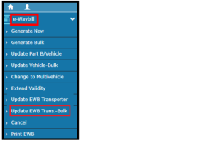e-Way Bill Portal : Bulk Update Transporter ID - Learn by Quicko
