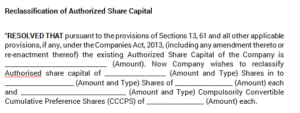 Board Resolution: Reclassification of Shares - Learn by Quicko
