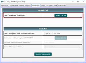 DSC Utility: Generate Signature File to Upload XML - Learn by Quicko