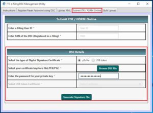 DSC Utility: Generate Signature File to Register DSC - Learn by Quicko