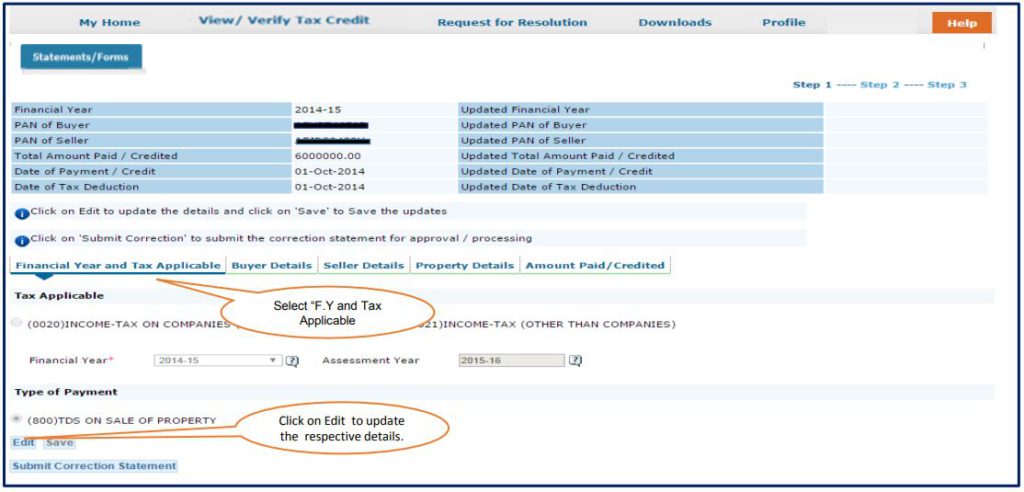 TRACES: Form 26QB Correction DSC/ AO Approval - Learn by Quicko