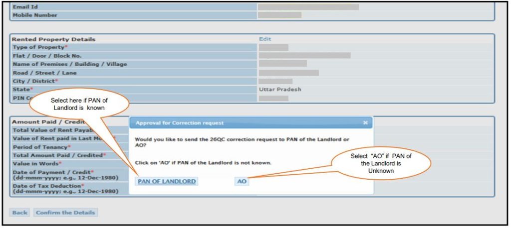 TRACES: Form 26QC Correction DSC/ AO Approval - Learn by Quicko