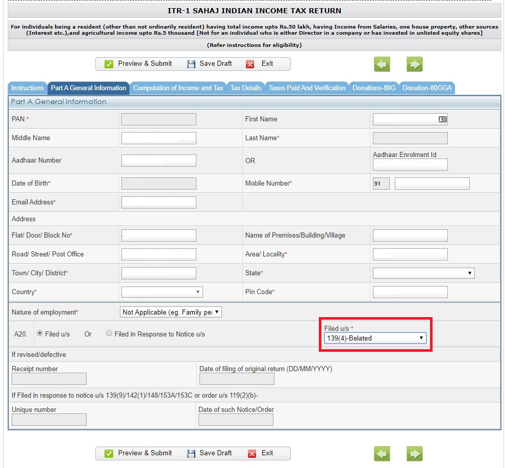 How to file Belated Return u/s 139(4)? - Learn by Quicko