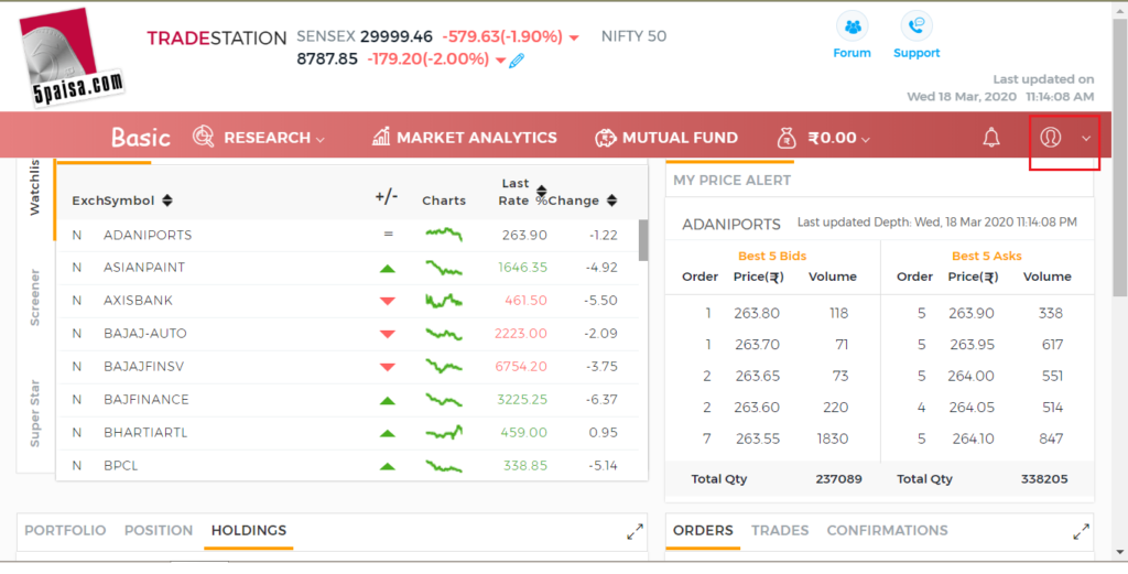 How do I download 5paisa Ledger? - Learn by Quicko